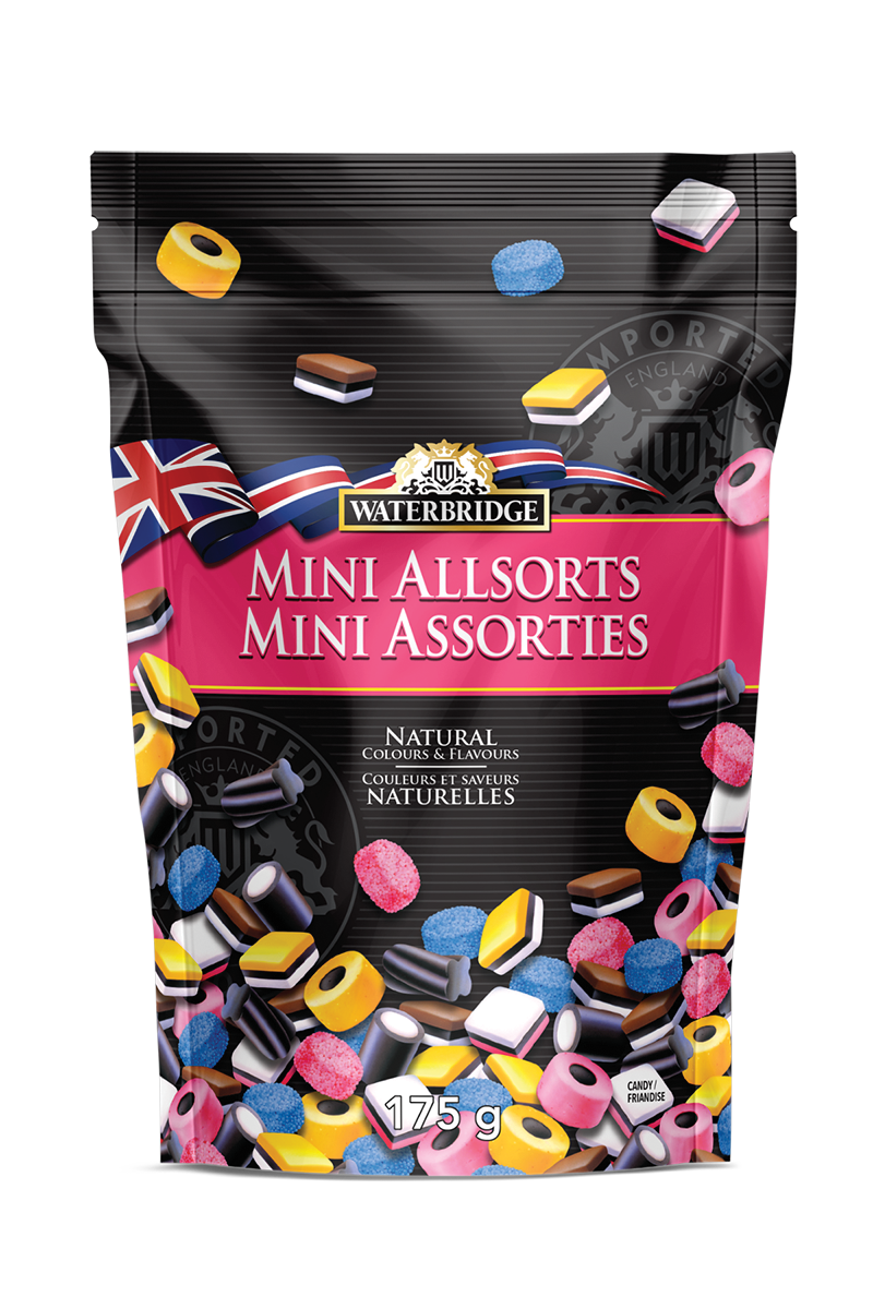Mini Allsorts 175g | Waterbridge Confectionery Ltd.
