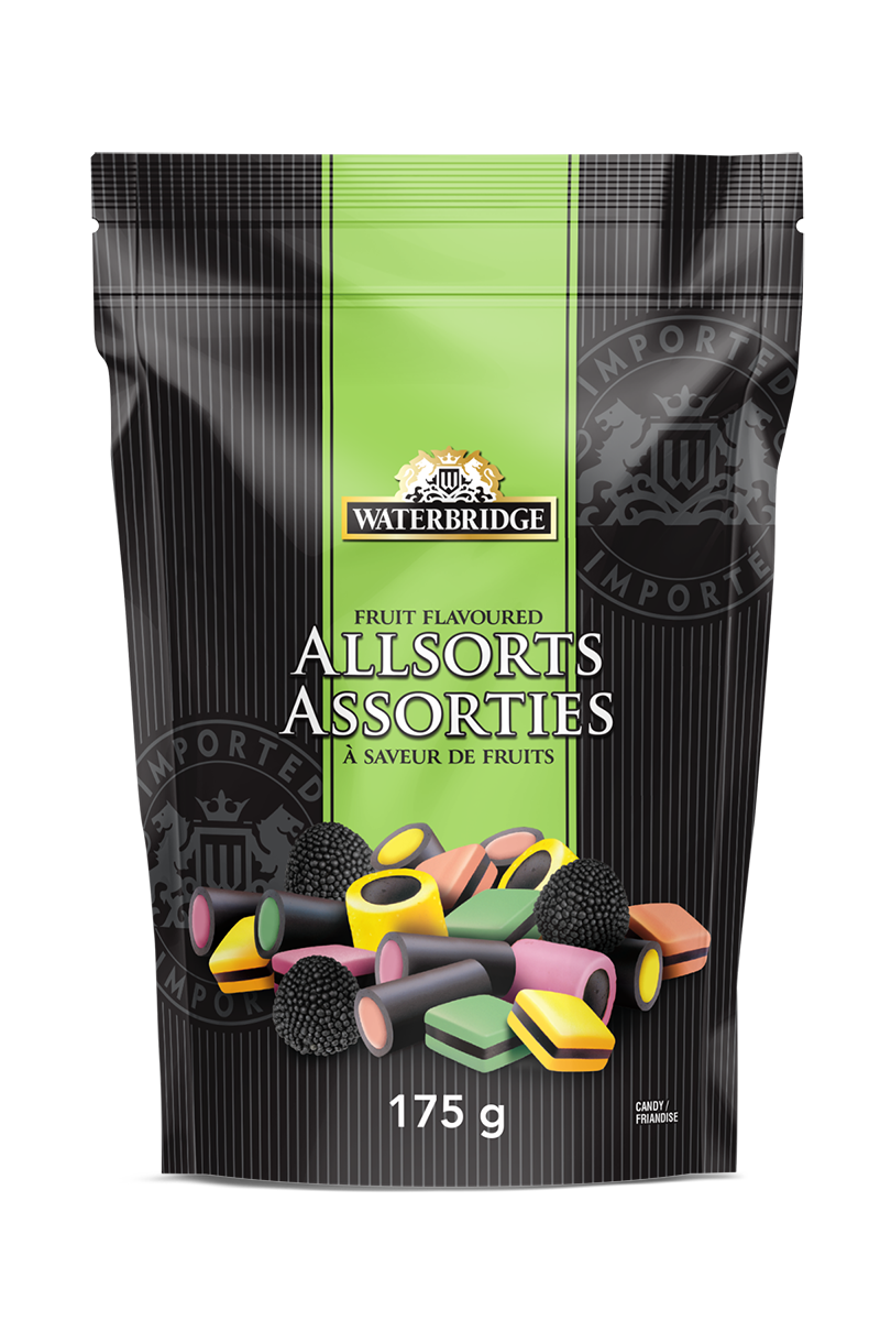Fruit Flavoured Allsorts 175g | Waterbridge Confectionery Ltd.