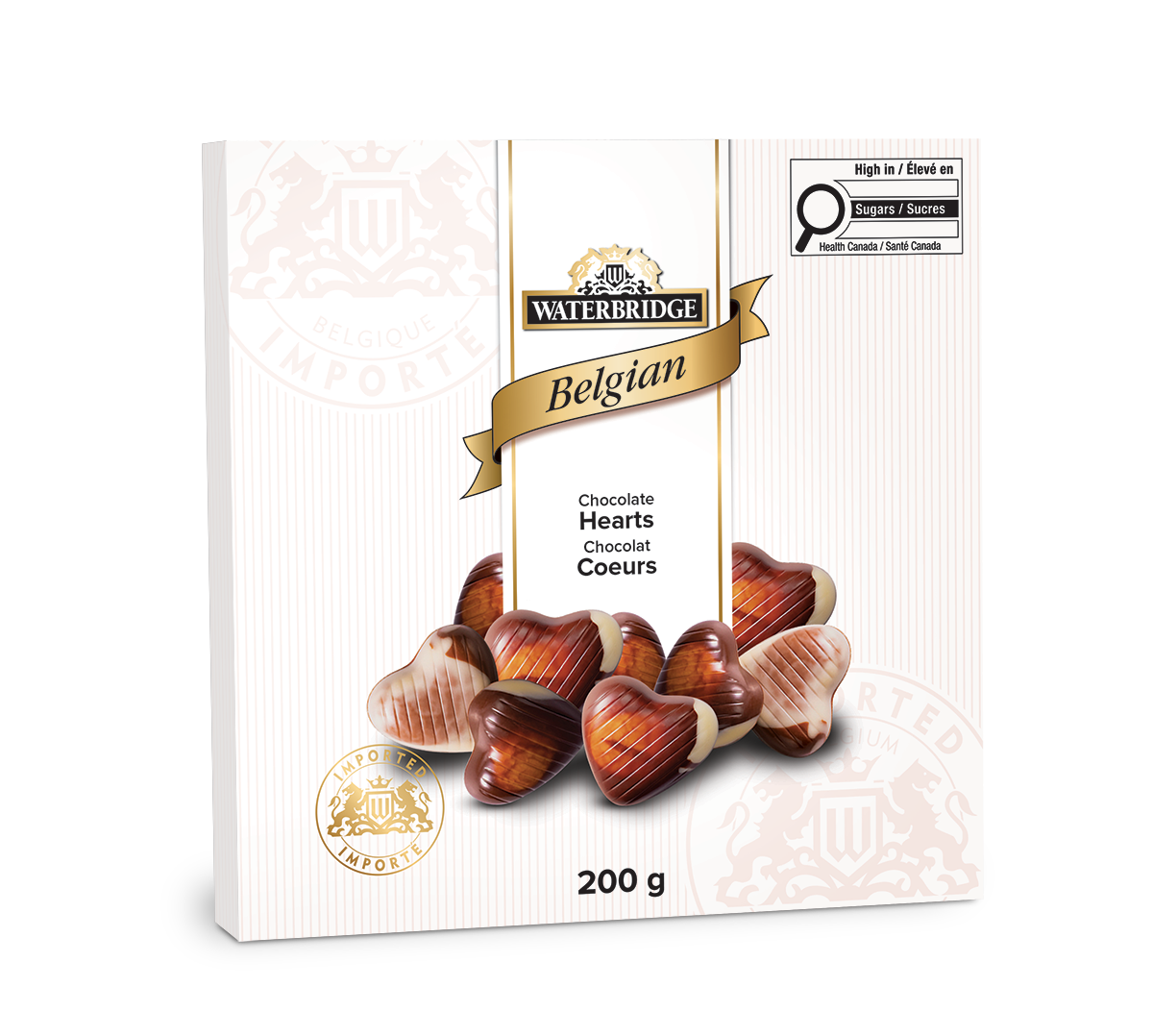 Waterbridge Belgian Chocolate Hearts 200g | Waterbridge Confectionery Ltd.