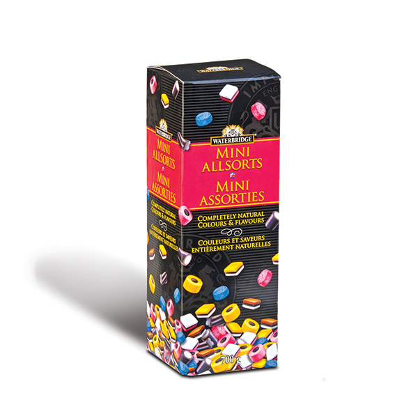 Mini Allsorts Tower 700g | Waterbridge Confectionery Ltd.