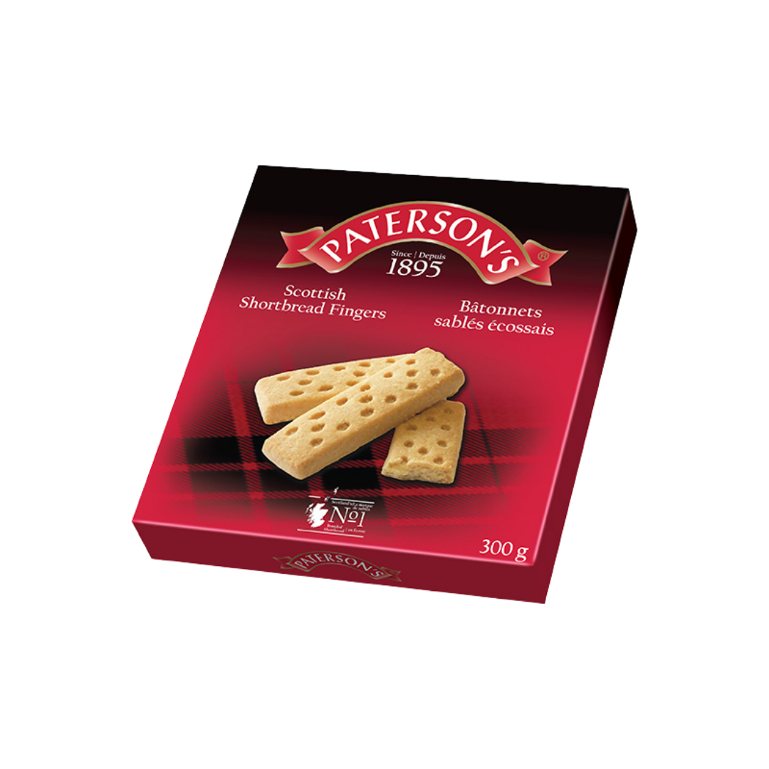 Paterson's Shortbread Fingers Carton 300g | Waterbridge Confectionery Ltd.