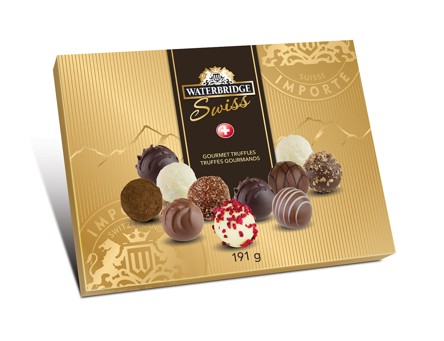 Swiss Milk, White, Dark Chocolate Assortment Box | Waterbridge ...